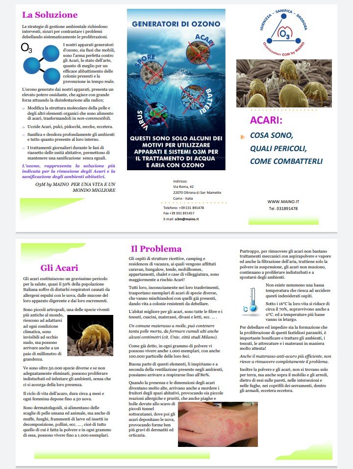 Ozono, per igienizzare l'ambiente e l'acqua - liberaMente...incamper